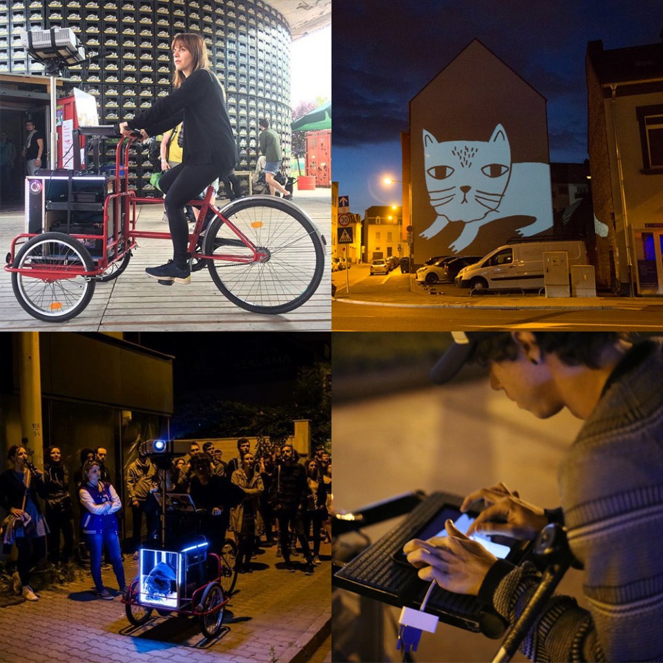 Audiovisual Trikes: Portable Projections Animate City Streets | Urbanist