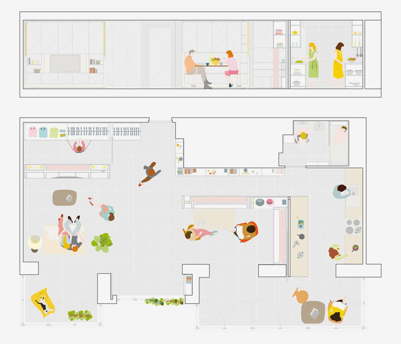 New Spin: Rotating & Sliding Walls Turn 1-BR Apartment into 3 | Urbanist