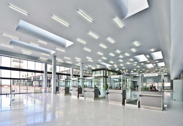 Bold Border Checkpoint: Cantilevered Curves Welcome Visitors | Urbanist