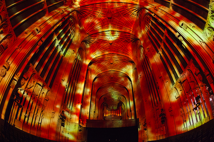 A Chapel in Space: Images Projected onto King’s College Ceiling | Urbanist