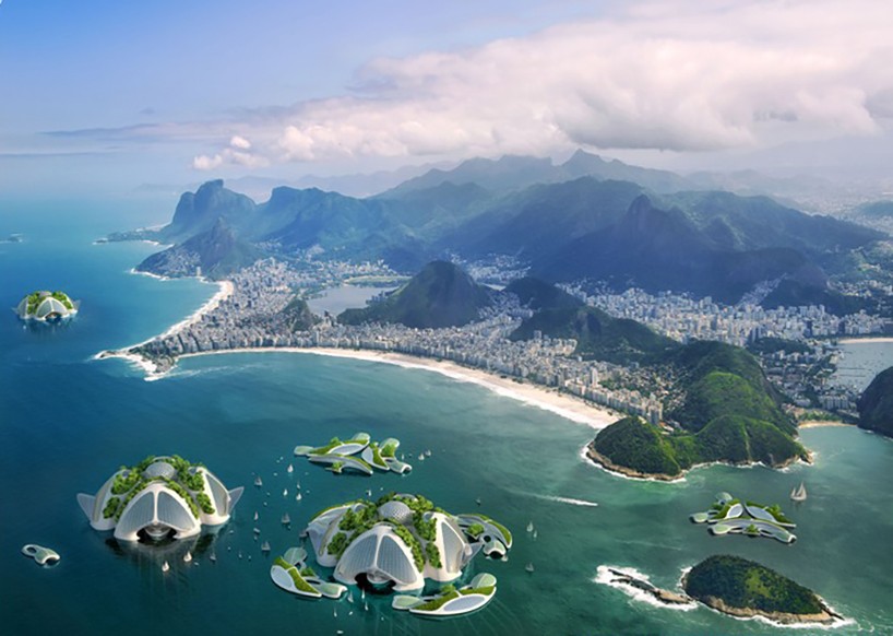 Seascraper: Lush 3D-Printed Self-Sustaining Floating Cities - WebUrbanist