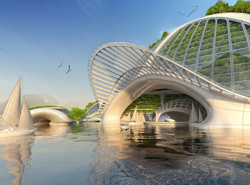 Seascraper: Lush 3D-Printed Self-Sustaining Floating Cities - WebUrbanist
