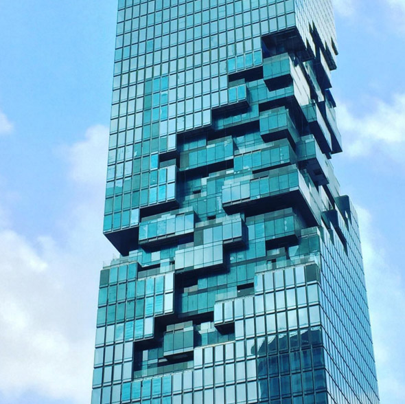 Modular Skyline: Pixelated Skyscraper Takes Shape in Bangkok - WebUrbanist