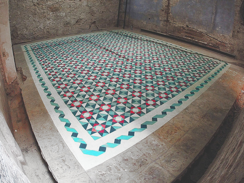 Mosaic Murals: Tile Patterns Spray-Painted in Deserted Spaces | Urbanist