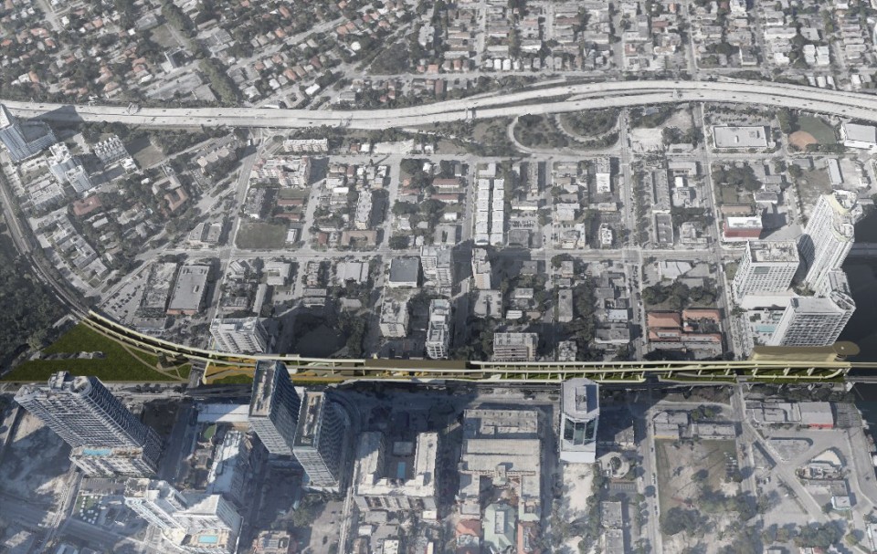 Underline: 10-Mile Park to Trace Path of Elevated Rail in Miami ...