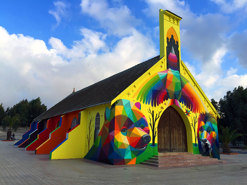 In Praise of Art: Abandoned Church Colorfully Transformed by Okuda ...