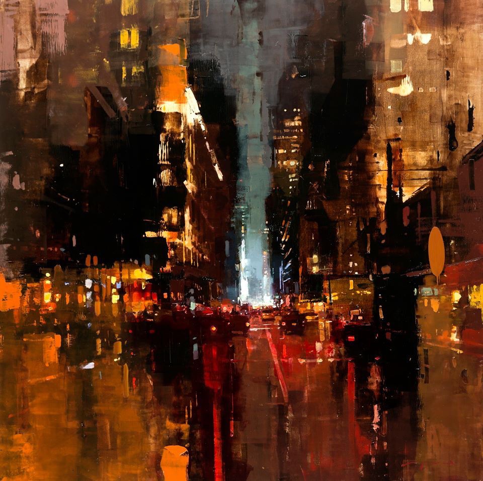 Gritty Cities: Oil Painter Captures Cityscapes at Dusk & Dawn - WebUrbanist
