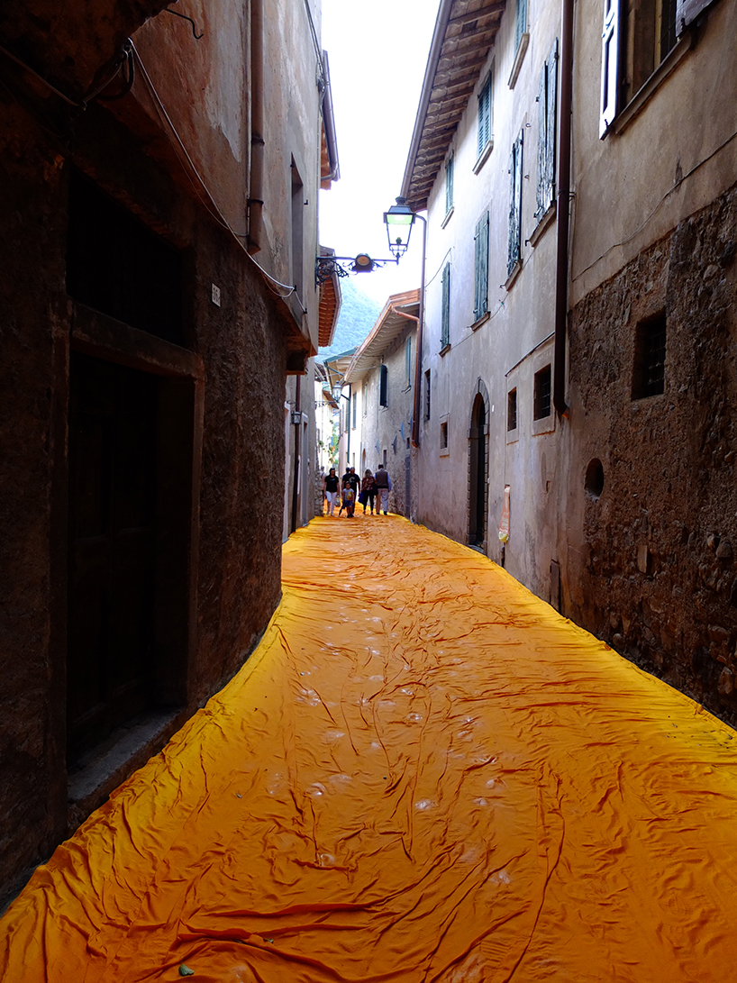 Walk on Water: Christo Unfurls 1 Million Square Feet of Golden Cloth ...