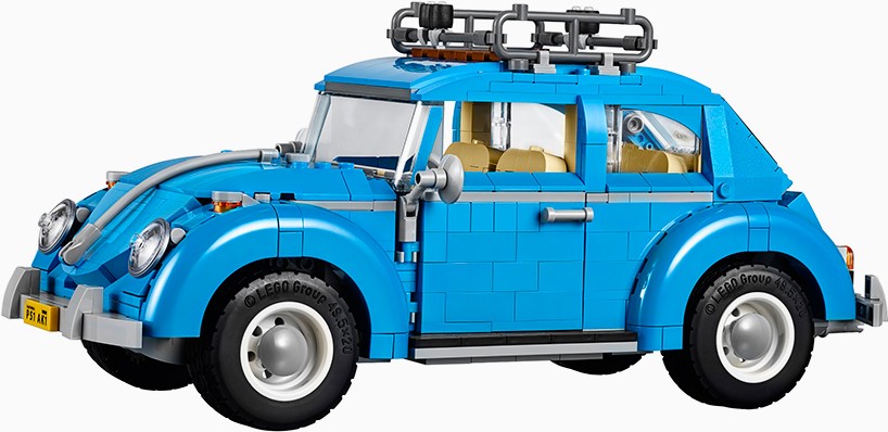 Build-A-Bug: Mini VW Beetle Model Made of LEGO Blocks | Urbanist