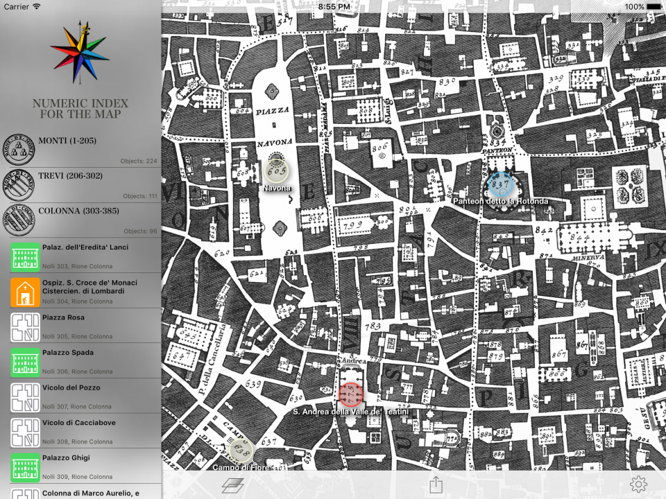Nolli App of Rome: Use a Classic Map as a Modern Travel Guide | Urbanist