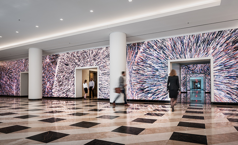 Digital Dynamo: Massive Motion-Activated Media Wall Animates Office ...