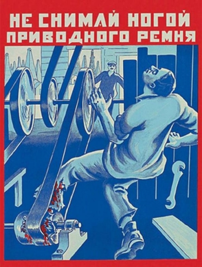 Blood Red: 30 Vintage Soviet Accident Prevention Posters | Urbanist