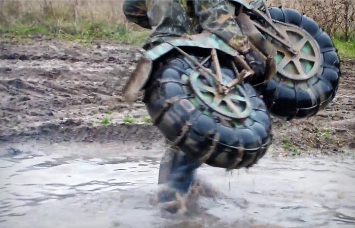 Amphibious Folding Motorcycle from Russia Fits in the Trunk of a Car ...