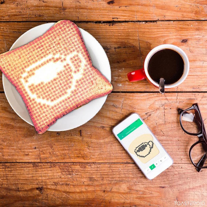 Toasteroid: Print Your Own Custom Toast Design With This App - WebUrbanist