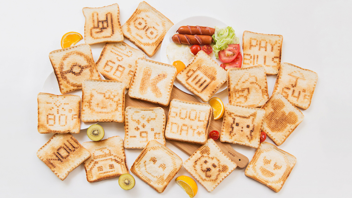 Toasteroid: Print Your Own Custom Toast Design With This App - WebUrbanist