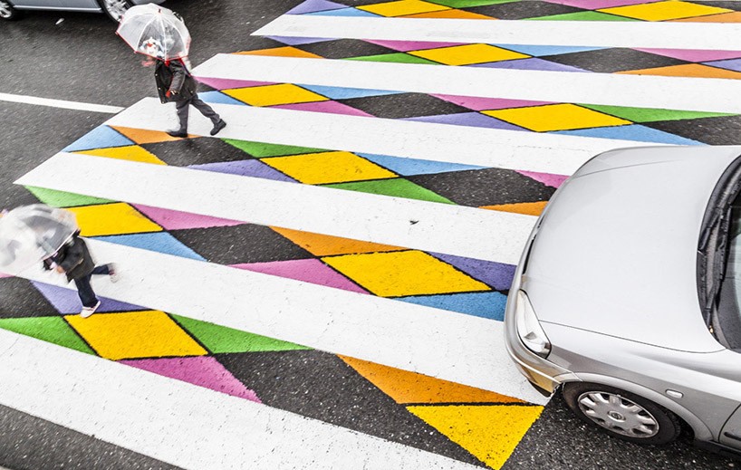 Creative Crosswalks: Artist Adds Color to Brighten Crossings for ...