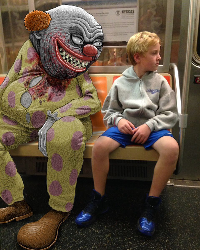 Monsters of New York: Creepy Critters Cuddle Strangers on City Subways ...