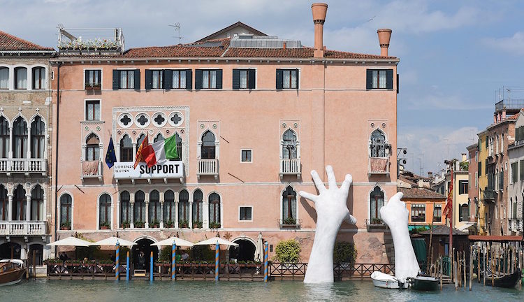 Helping Hands: “Support” Sculpture Braces Venetian Architecture From ...