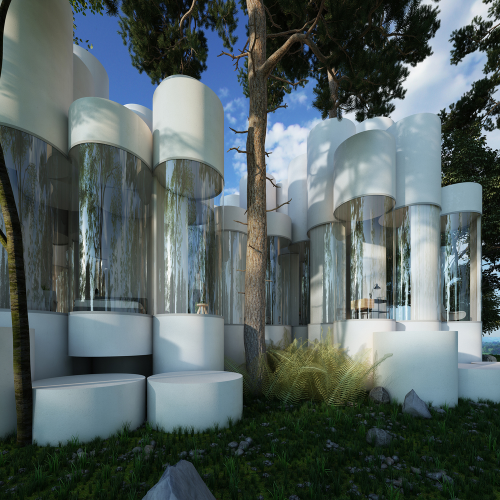 Underground Cylinder House