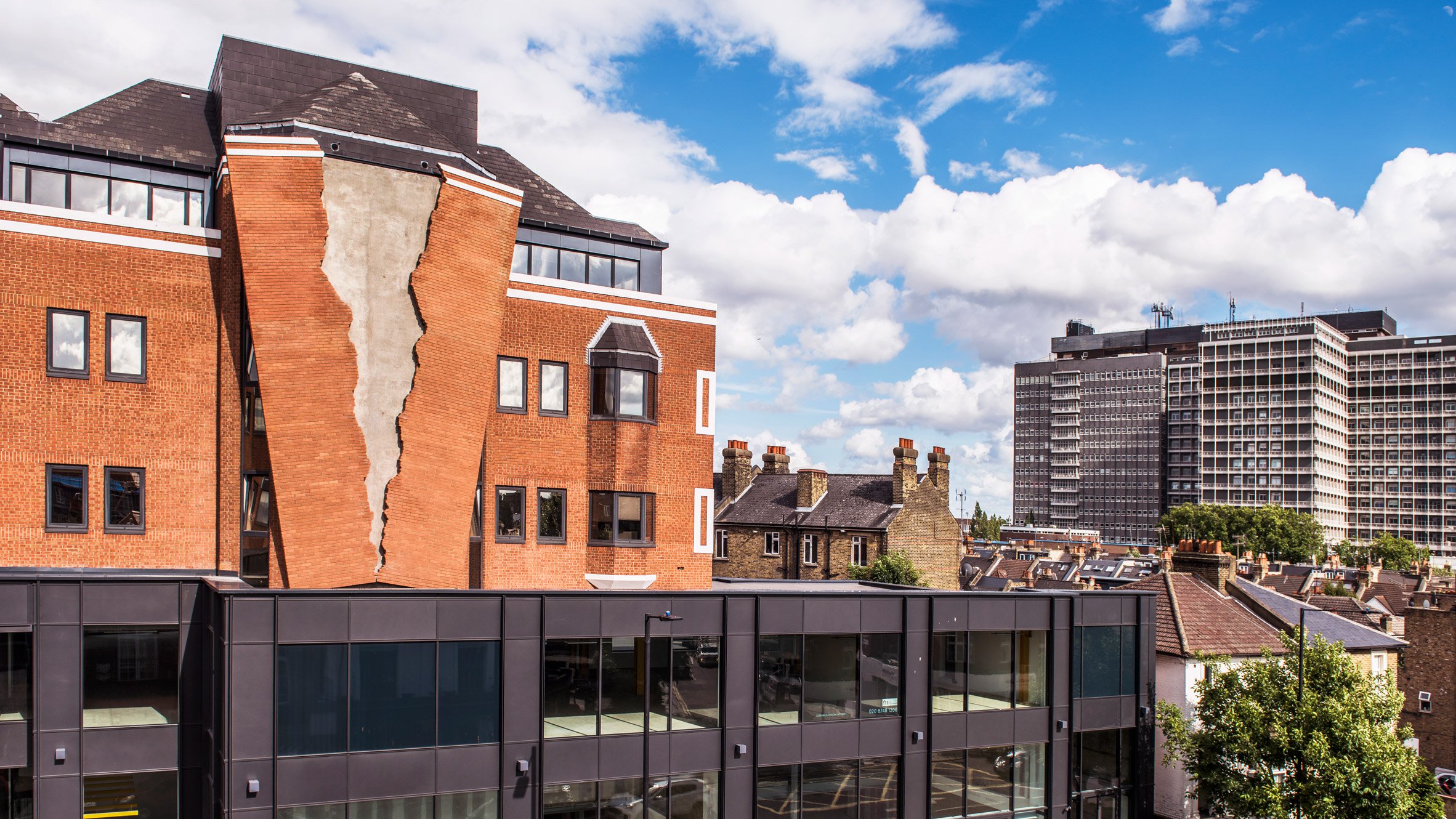 Splitting Bricks: Architectural Art Installation Tears a London ...