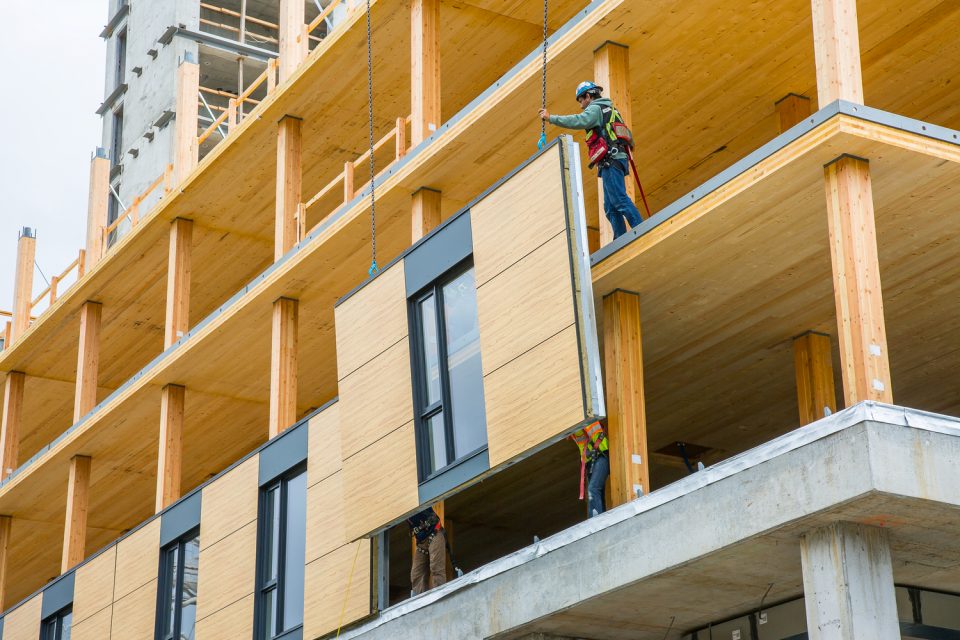 Prefab Plyscraper: World’s Tallest Timber Building Tops Out at 173 Feet ...