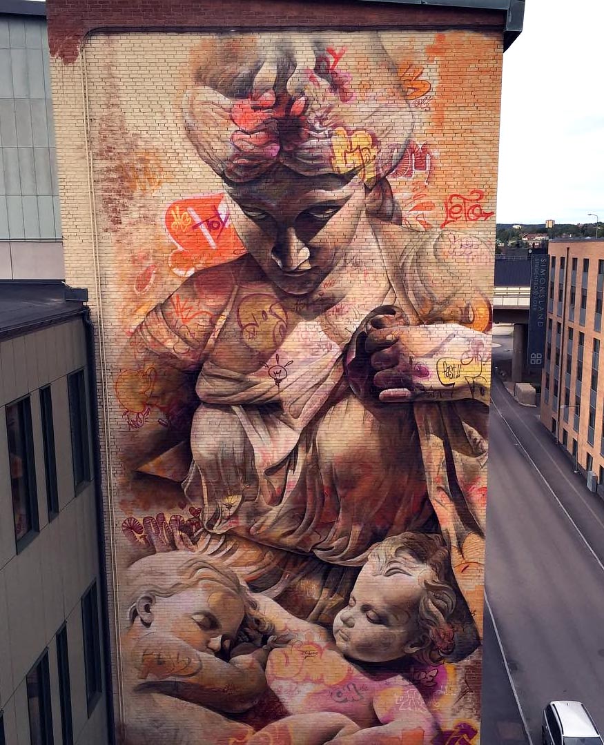 Greek Gods Graffiti: Classically Styled Street Art by Spanish Duo ...