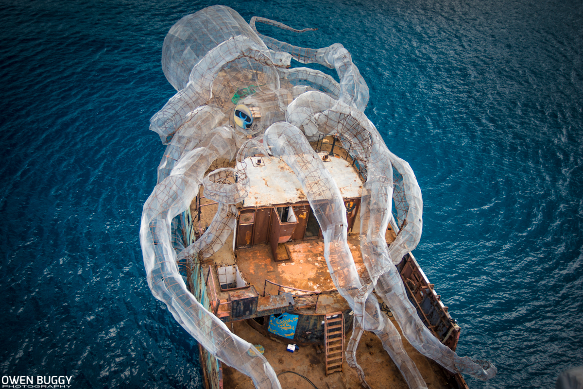 Steel Mesh Kraken Sunk Off British Virgin Islands to Create Artificial ...