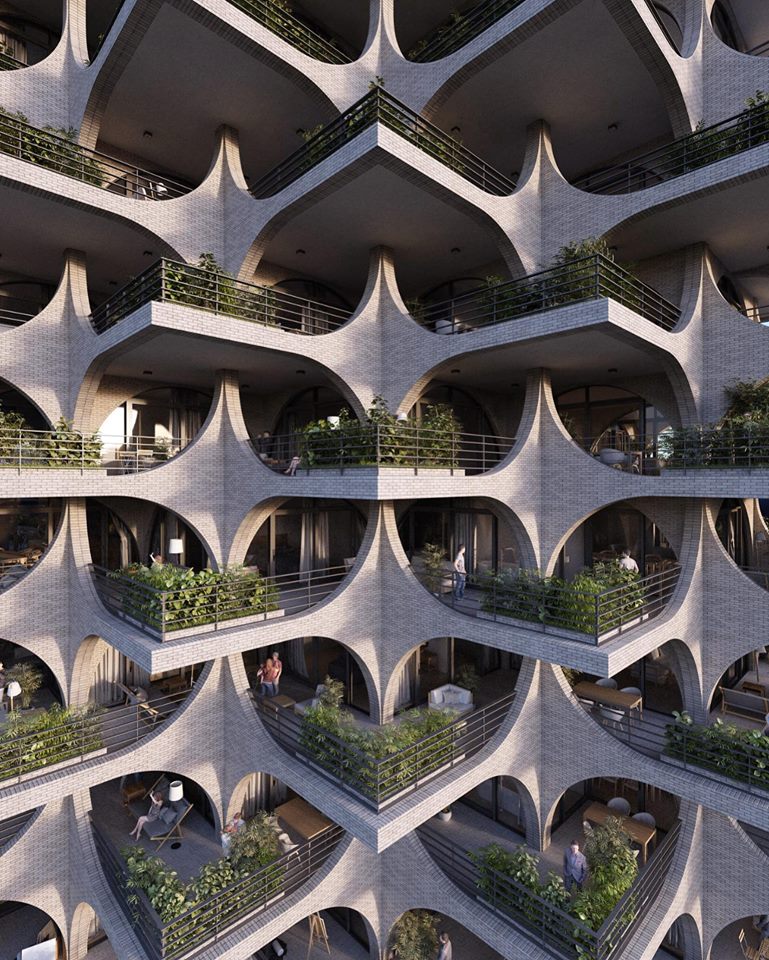 Terraced Balconies & Double Helix Bridges: Spotlight on Penda ...