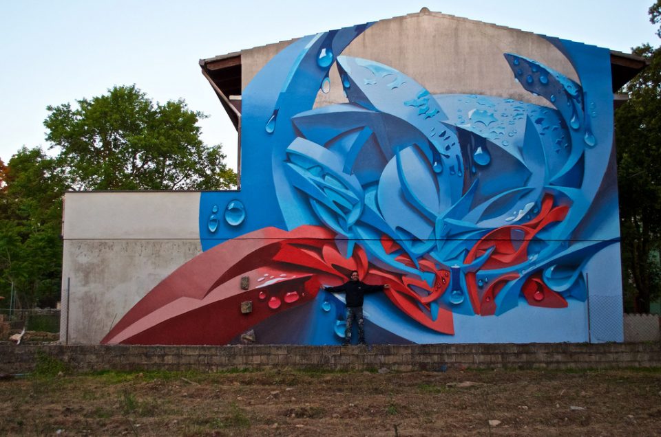 Altered Realities: Abstract 3D Murals by Peeta Pop Off the Wall ...